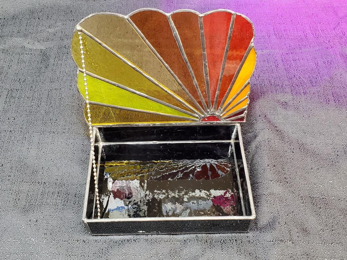 Sunrise Box | Stained Glass by Triple Moon Glass | Fantasy Glassworks ...